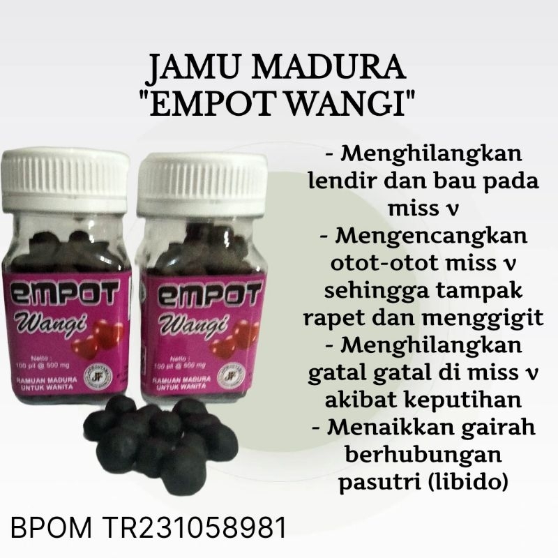 Jual Jamu Empot Super pil Hitam "EMPOT WANGI" isi 100 pil | Shopee ...