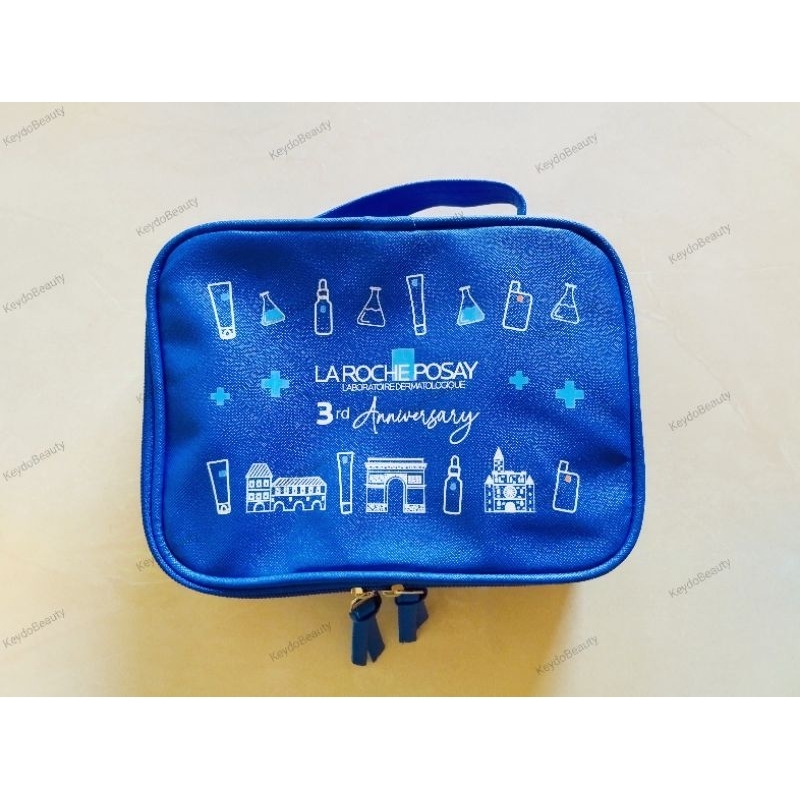 Jual La Roche Posay Makeup Pouch 3rd Anniversary(NEW)(Ukuran: 20x15x7cm ...