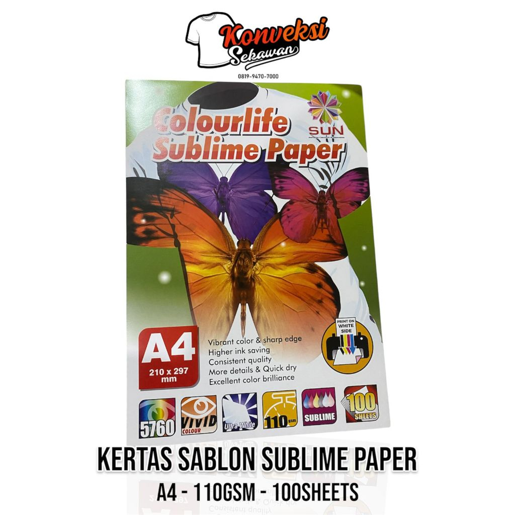Jual Kertas Sablon Sublim Transfer Paper A4/110GSM | Shopee Indonesia