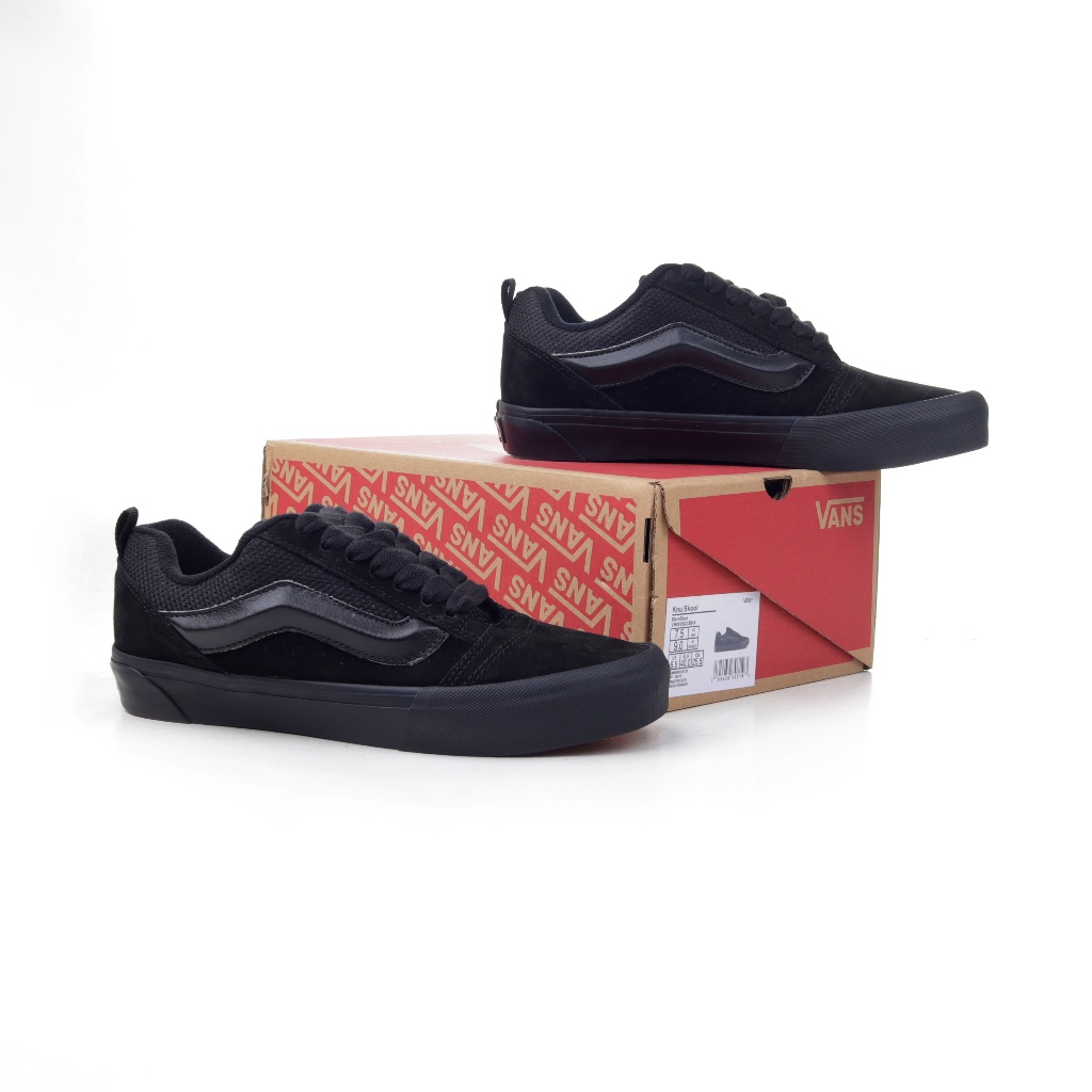 Jual (DBX) Sepatu Vans Knu Skool Triple Black | Shopee Indonesia