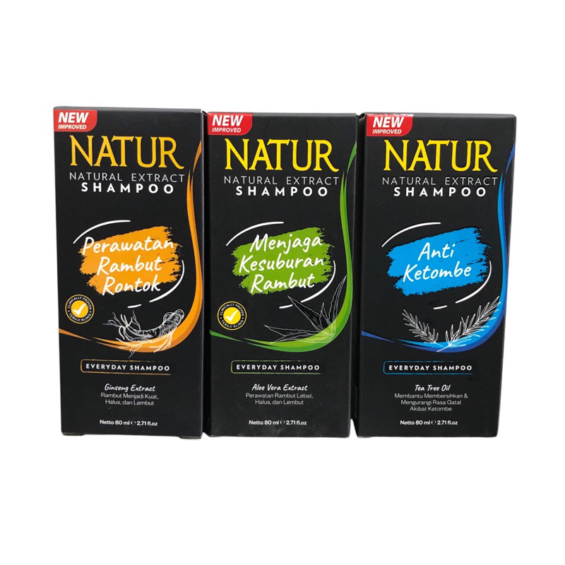 Jual Natur Shampoo Natural Extract 80ml | Shopee Indonesia