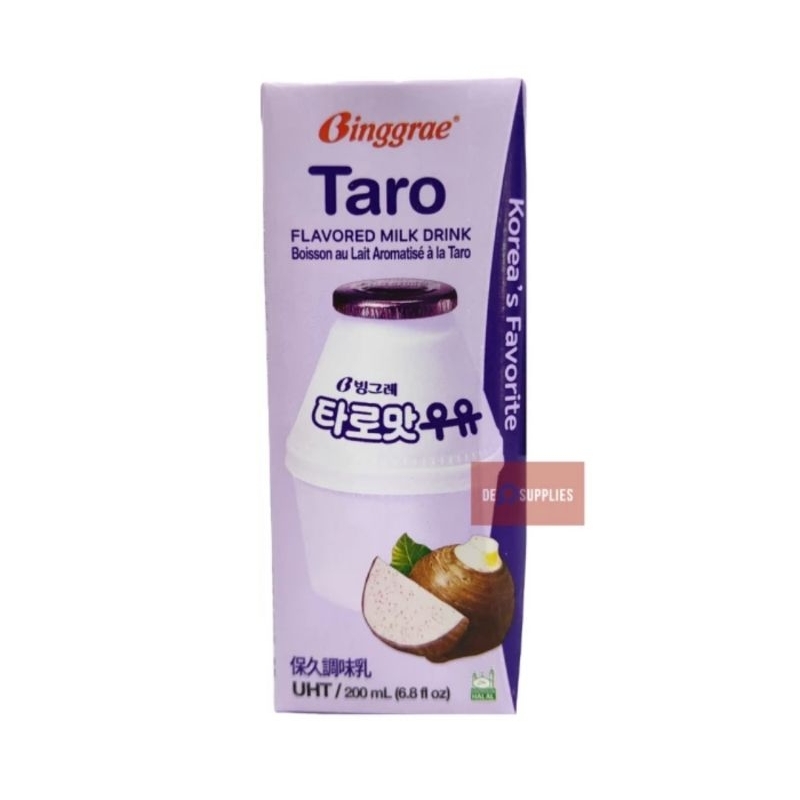 Jual Binggrae Taro Milk 200ml - Susu Korea Hits Viral Rasa Talas Bingrae | Shopee Indonesia