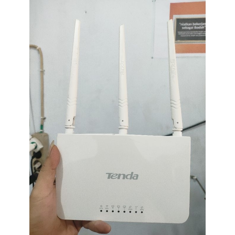 Jual Router Tenda F3 Wireless N300 Easy Setup Router+ adaptor 9v ...