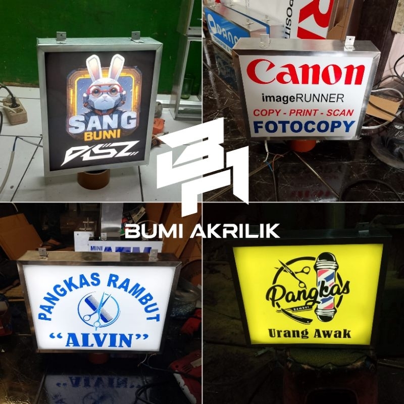 Jual NEON BOX UKURAN 25X30 ( FREE DESAIN BISA CUSTOM ) | Shopee Indonesia