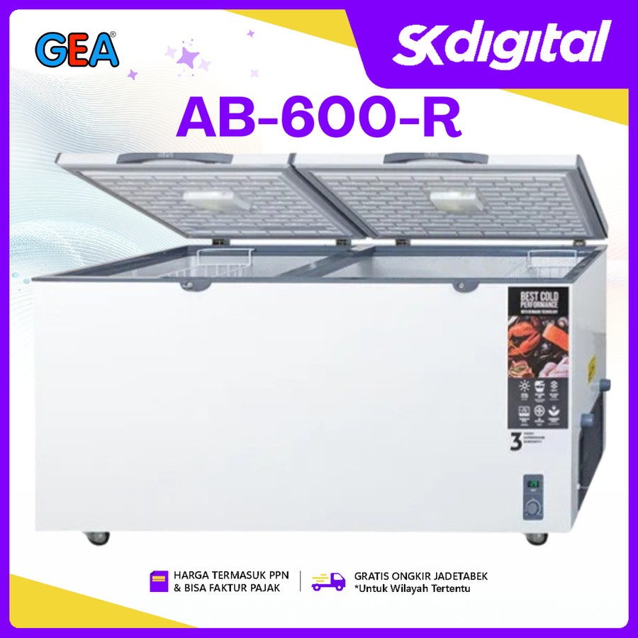 Jual Chest Freezer GEA AB 600 R Penyimpanan 500 Liter | Shopee Indonesia
