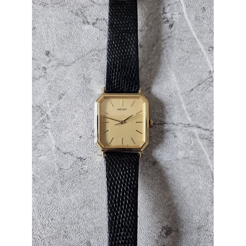 Jual seiko tank square octagon gold dial jam tangan pria wanita kotak ...