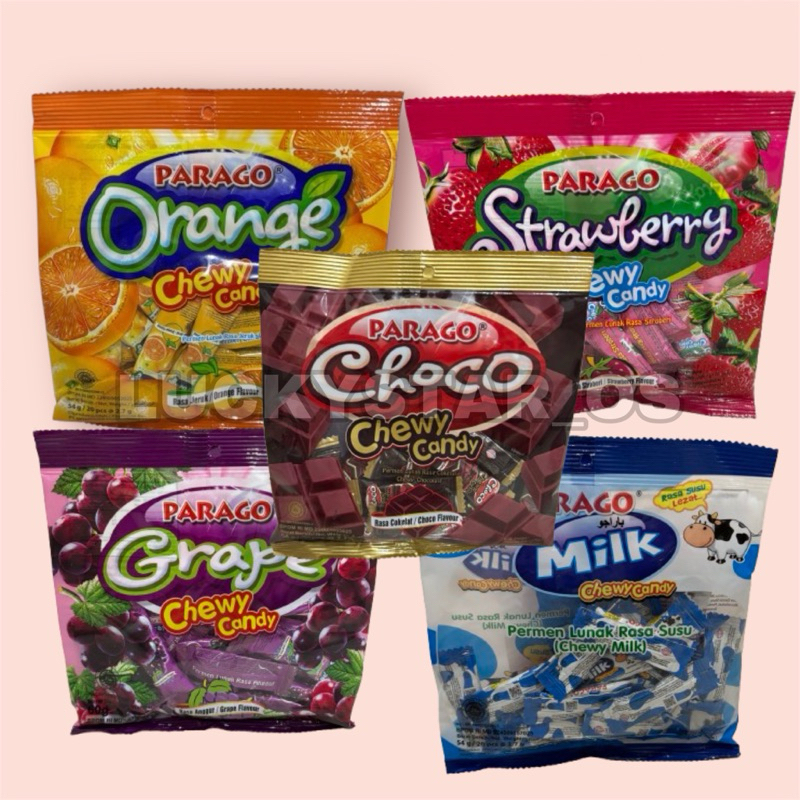 Jual PERMEN PARAGO CHEWY CANDY 54GR ISI 20PCS | Shopee Indonesia