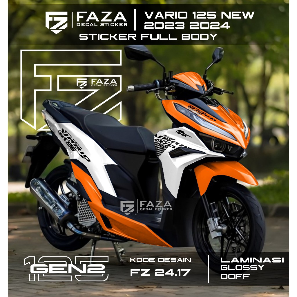 Jual ( COD ) Decal Sticker Vario 125 New 2023 Full Body Grafis Terbaru - Stiker Variasi Vario ...