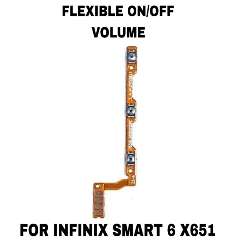 Jual TOMBOL FLEXIBLE ON OFF VOLUME INFINIX SMART 6 X651 ORIGINAL TOMBOL ...