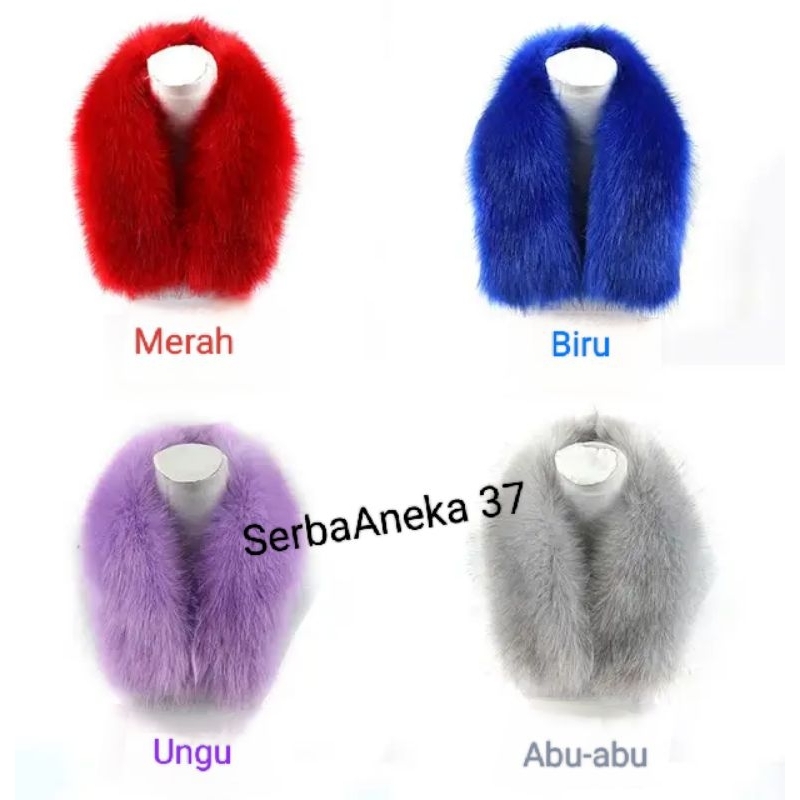 Jual Syal bulu korea musim dingin - scarf bulu korea - scarf bulu viral ...