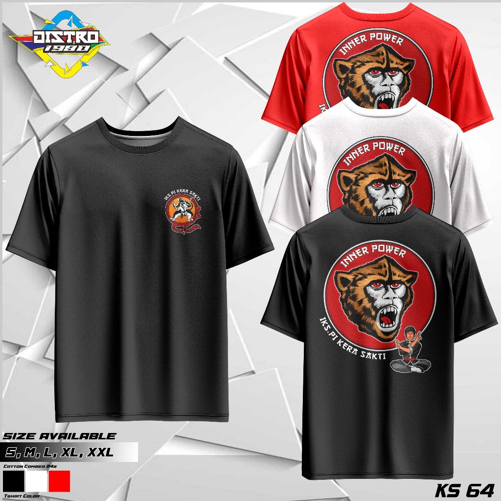 Jual T-SHIRT KAOS IKSPI KERA SAKTI - JIENSHO 1980 KS 64(DESAIN NEW) | Shopee Indonesia