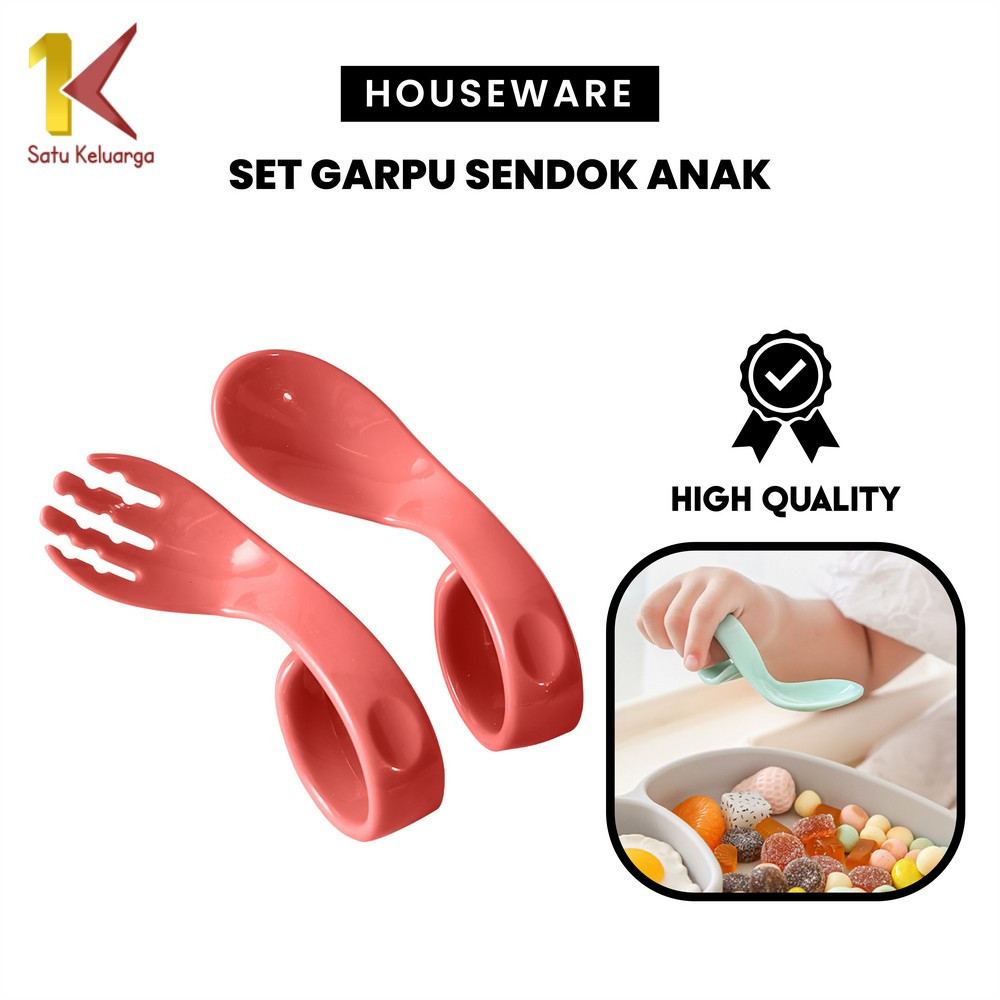 Jual 1K Peralatan Makan Bayi C705 Set Garpu Sendok Anak Sendok Anak ...