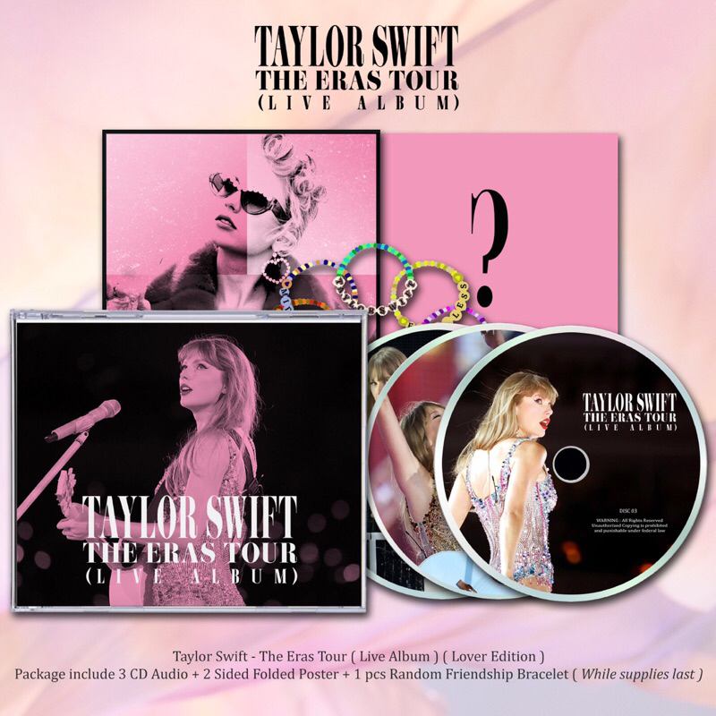 Jual CD TAYLOR SWIFT - ERAS TOUR LIVE ALBUM ( LOVER EDITION ) 3 CD ...