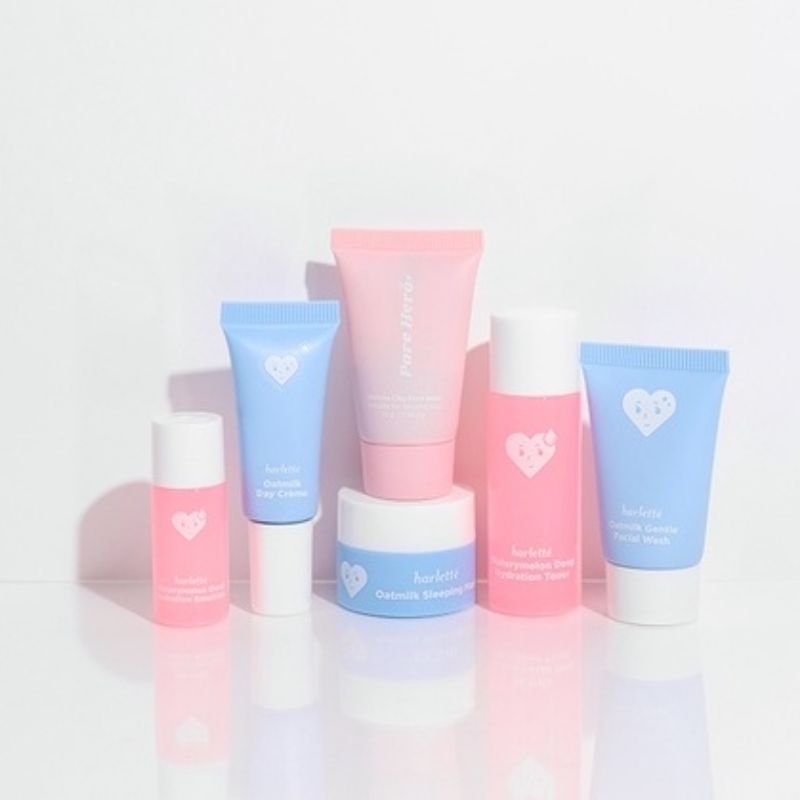 Jual [𝐑𝐞𝐚𝐝𝐲 𝐒𝐭𝐨𝐤 𝐒𝐢𝐚𝐩 𝐊𝐢𝐫𝐢𝐦] TRIAL SIZE Harlette Oatmilk Skincare ...