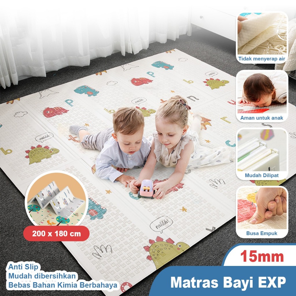 Jual Playmat Bayi Tebal 8mm Bahan XPE Matras Anak Playmate Baby ...