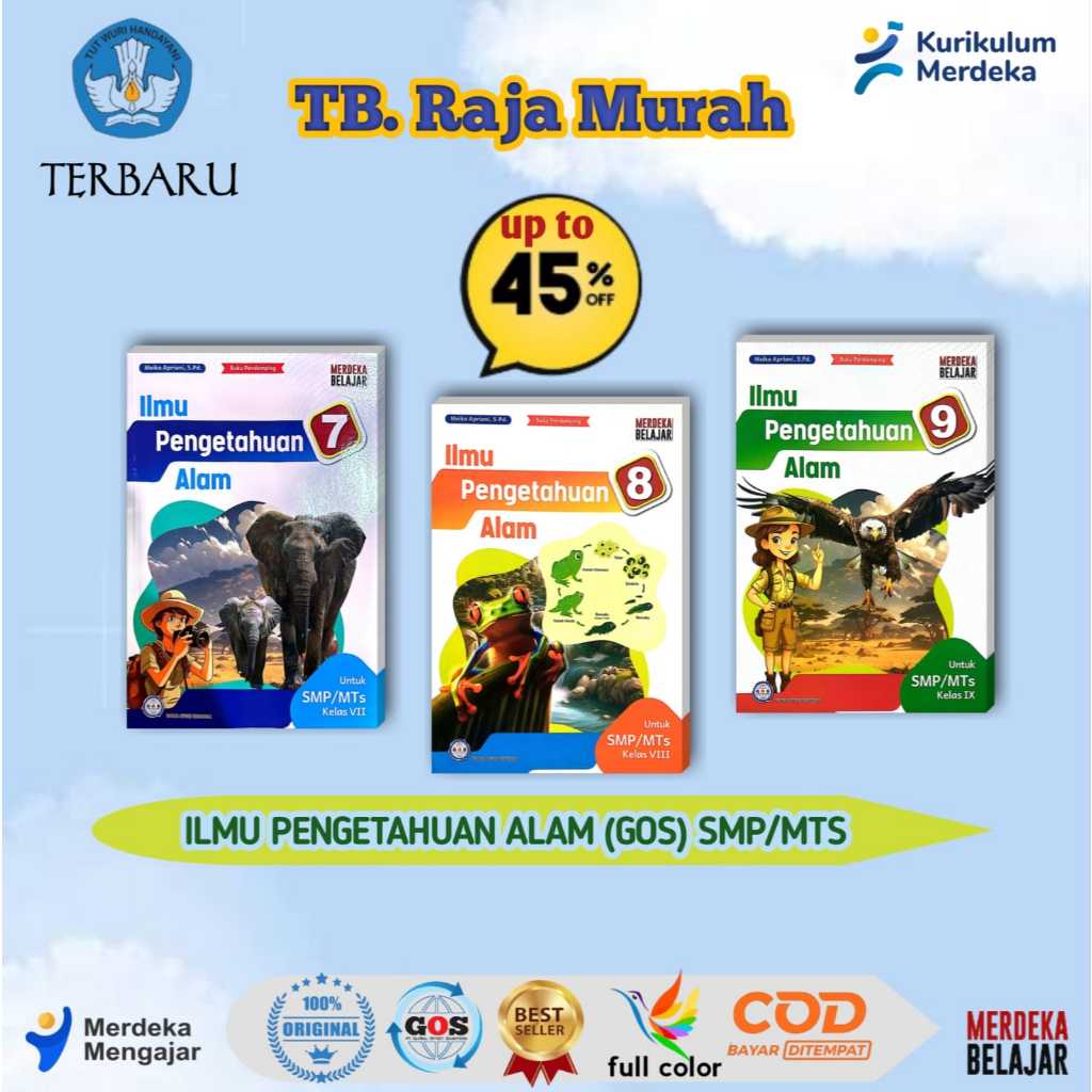 Jual Buku Siswa Pendamping IPA (GOS) KELAS 7,8,9 SMP/MTS - Kurikulum Merdeka - Global Offset ...