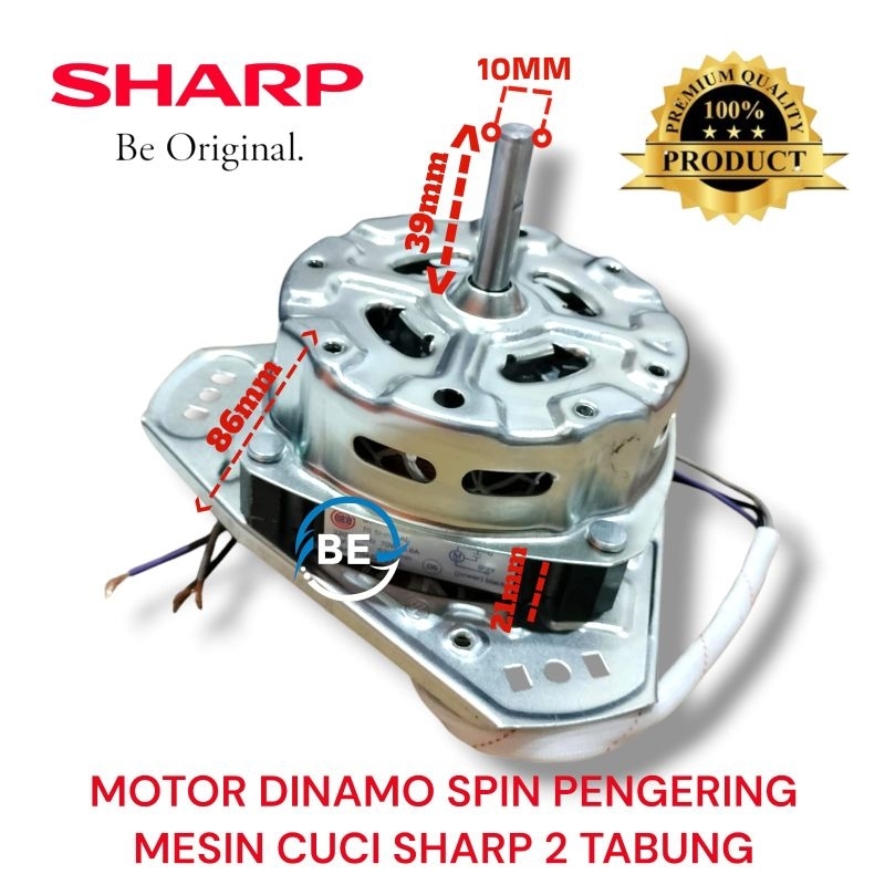 Jual DINAMO SPIN - MOTOR SPIN PENGERING MESIN CUCI SHARP ES-T86CL | Shopee Indonesia