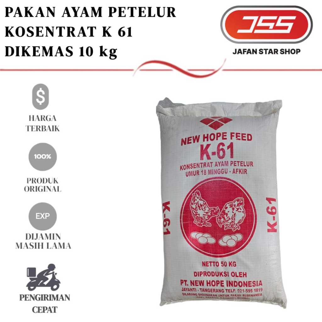 Jual KOSENTRAT K 61 PAKAN AYAM PETELUR DAN PAKAN AYAM PEDAGING DIKEMAS ...