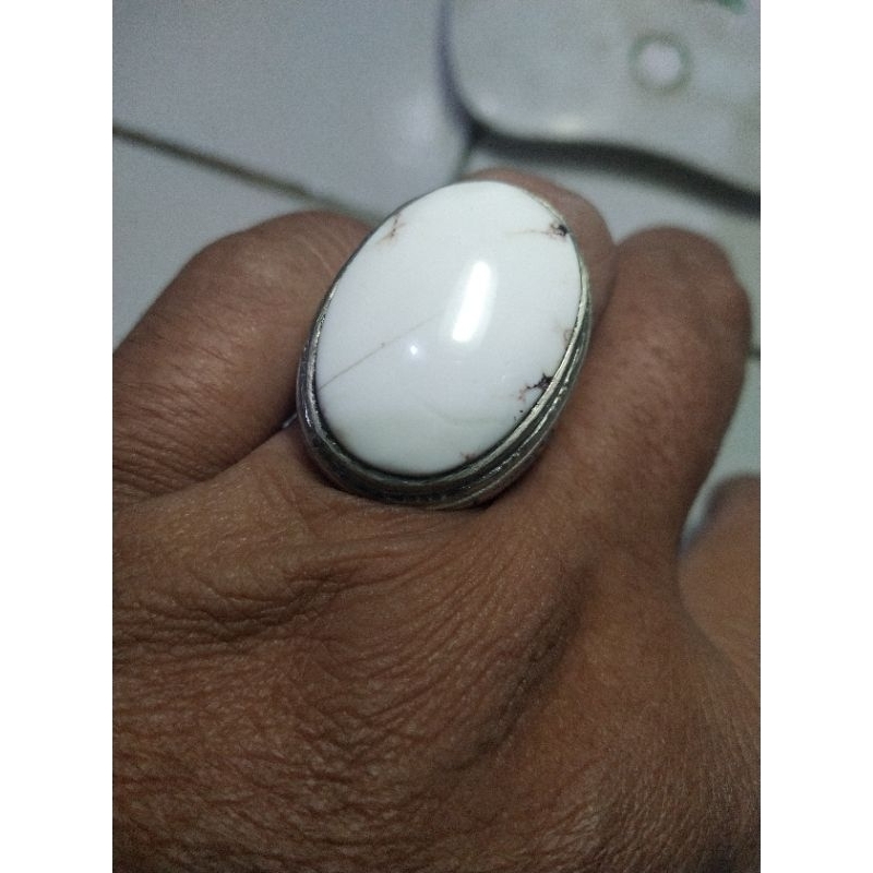 Jual batu Pirus putih natural unik dan antik kode 14/280 | Shopee Indonesia