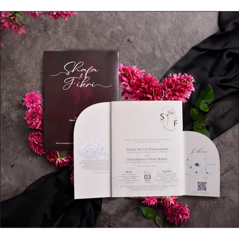 Jual CUSTOM INVITATION MODEL LIPAT BOHO (SOFTCOVER) | Shopee Indonesia