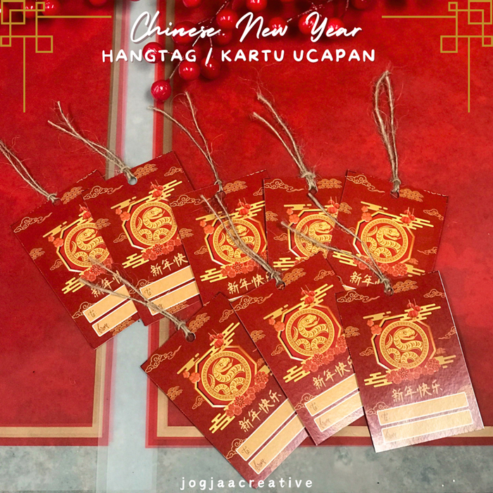 Jual READY BANYAK ISI 10/pack Hang Tag Imlek/ Hang Tag Chinese New Year Tahun Ular 2025 | Shopee ...