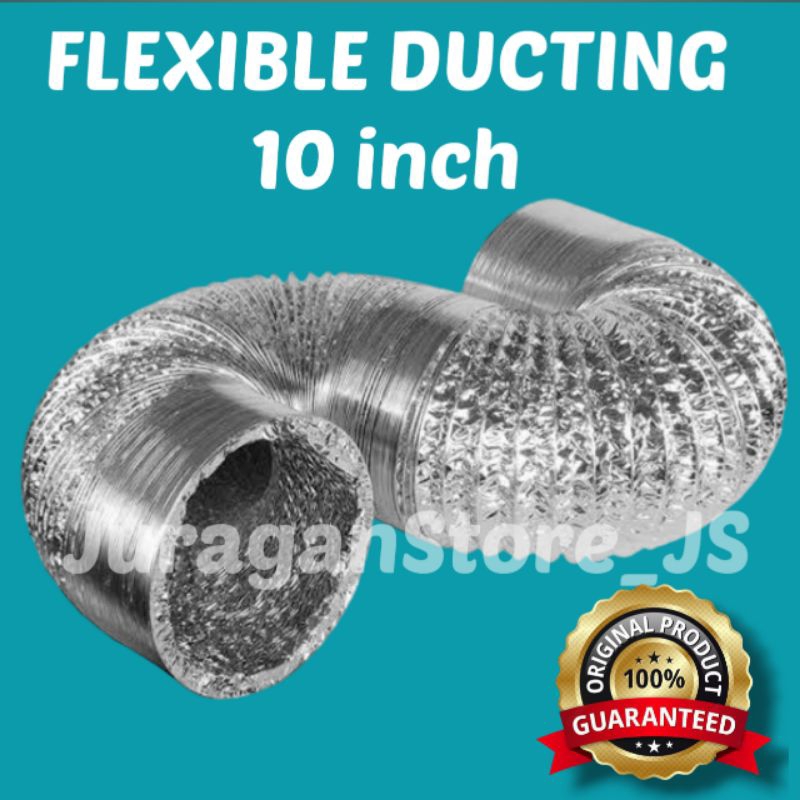 Jual pipa exhaust 10 inch cerobong asap aluminium,flexible ducting 1 ...