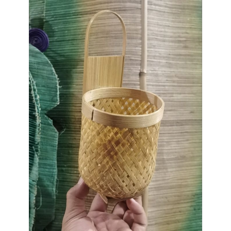 Jual KERAJINAN BAMBU TEMPAT TISU SENDOK BOTOL | Shopee Indonesia