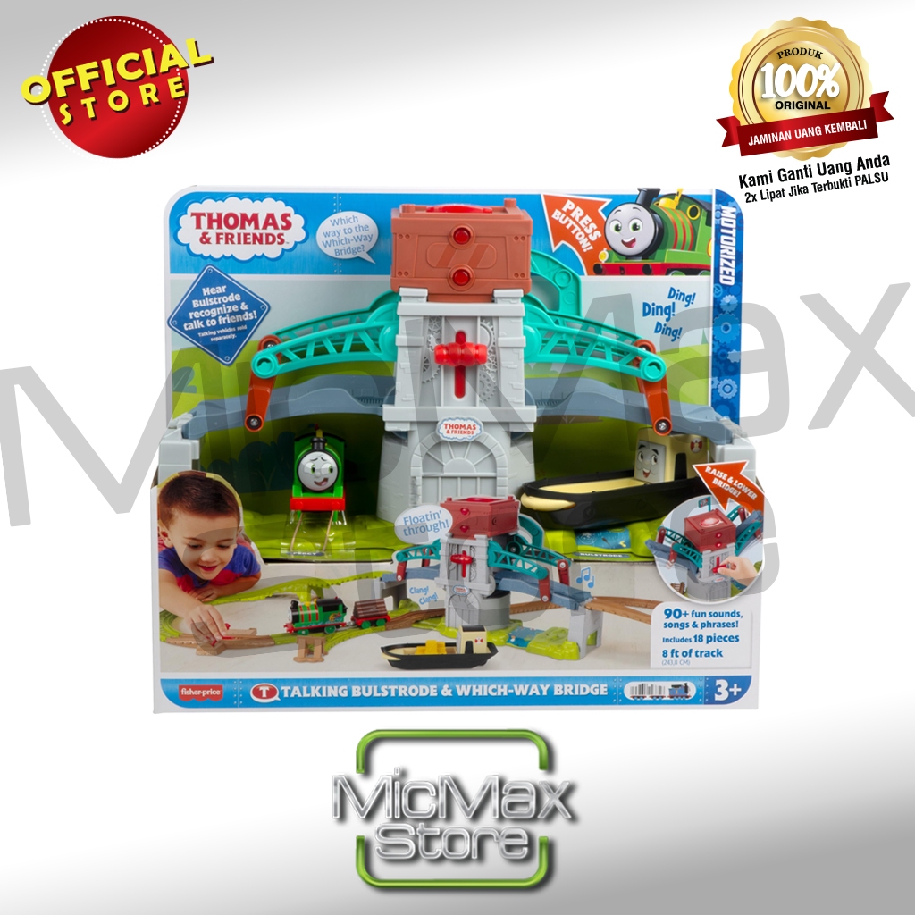 Jual Thomas & Friends Talking Bulstrode & Which-Way Bridge Track ...