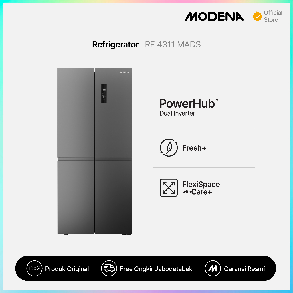 Jual MODENA Refrigerator Multi-door - RF 4311 MADS | Shopee Indonesia