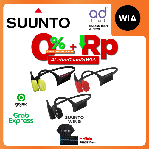 Jual WIA Suunto Wing - Earphone Bone Conduction Headphone Wireless ...