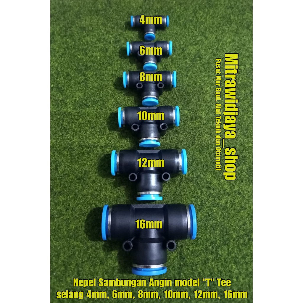 Jual Fitting pneumatic / sambungan selang angin model TEE (T) SPE ...