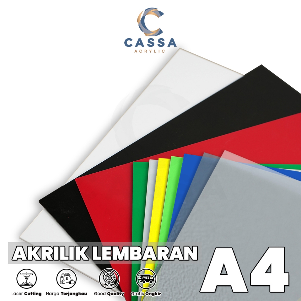 Jual Akrilik Lembaran Bening A4 5mm / Acrylic Sheet Clear Transparant ...