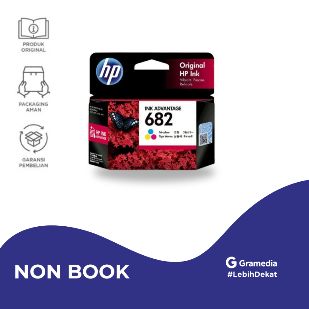 Jual Tinta HP 682 Colour Original - Gramedia Jember | Shopee Indonesia