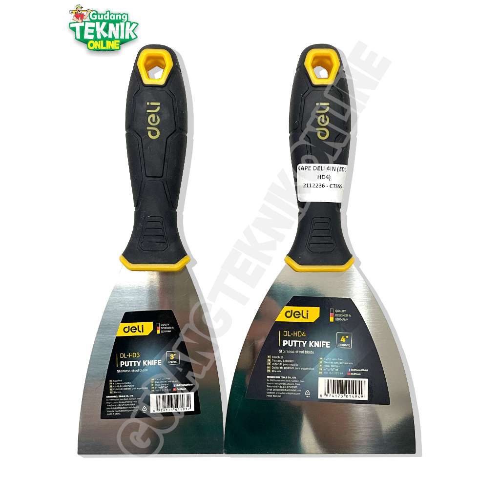 Jual Scraper Kape Kapi 2" 3" 4" DELI EDL-HD2 EDL-HD3 EDL-HD4 Stainless ...
