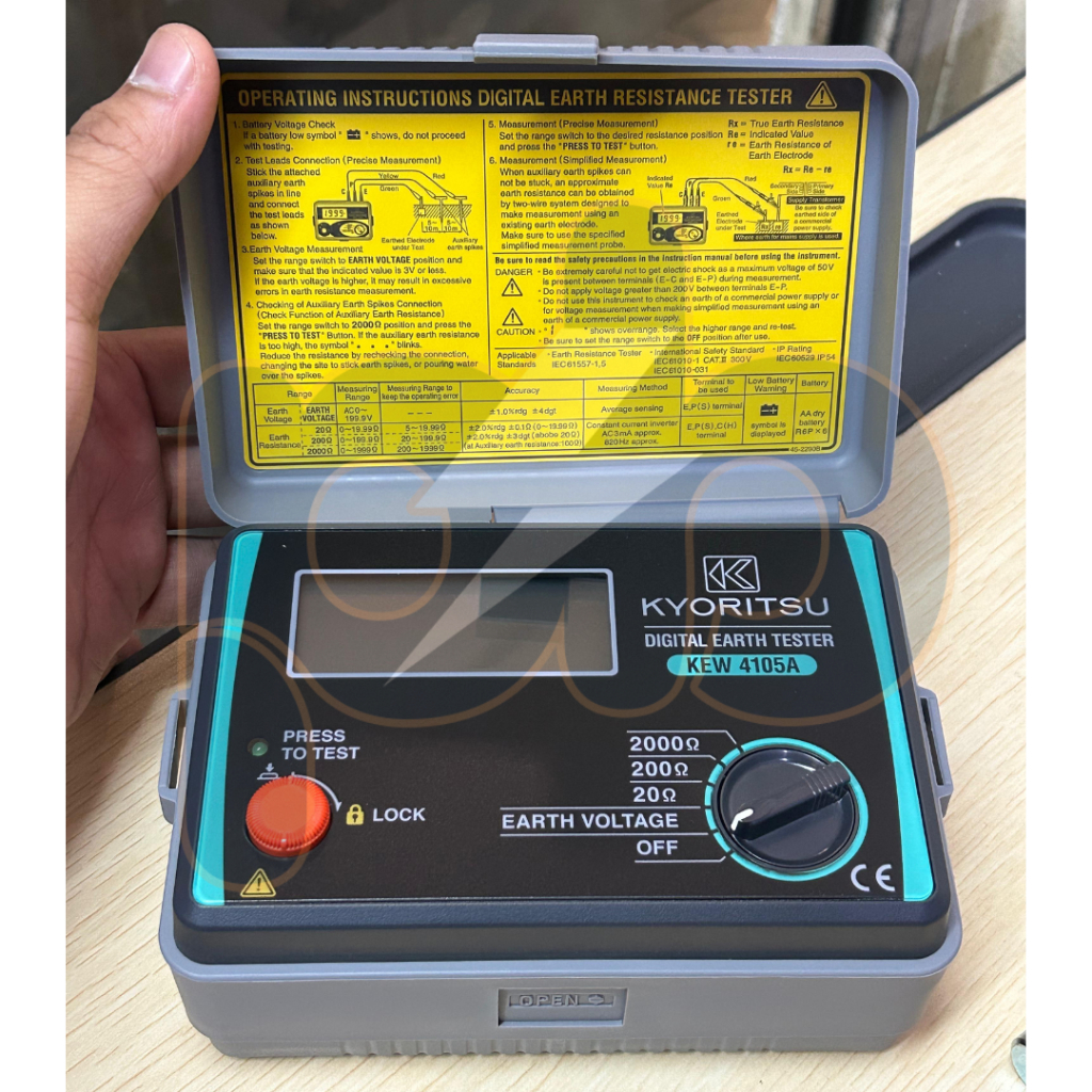 Jual Kyoritsu Earth Tester KEW 4105A / Kyoritsu Digital Earth Tester ...