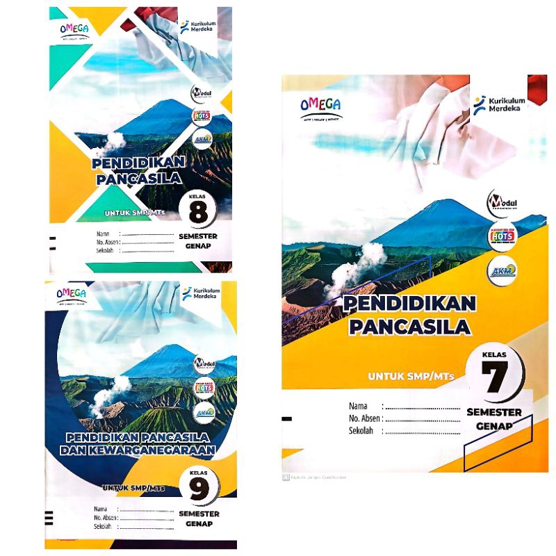 Jual BUKU LKS OMEGA SMP MTS PENDIDIKAN PANCASILA PPKN KELAS 7 8 9 KURIKULUM MERDEKA SEMESTER 2 ...