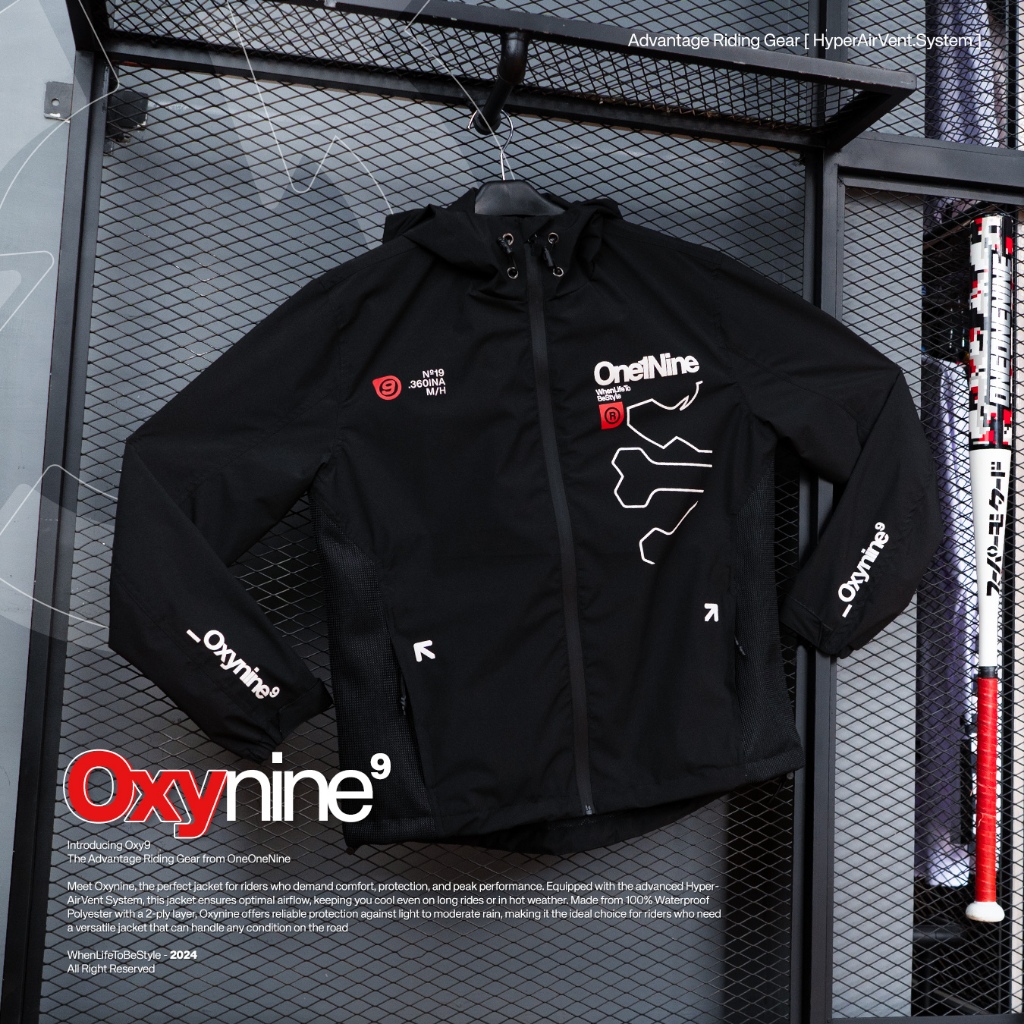 Jual Oneonenine Ksr Jaket OxyNine Black Series - Jaket Sablon Motor ...