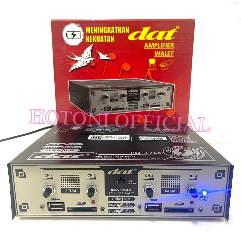 Jual Ampli Walet Dat PW 124 X pw124 Original Amplifier Walet DAT PW ...