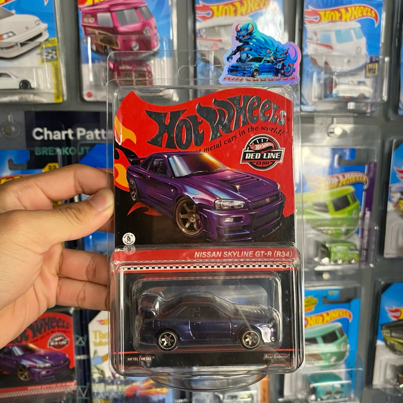 Jual HOTWHEELS NISSAN SKYLINE GT-R R34 RLC CHAMELEON INCLUDE PROTECTOR ...