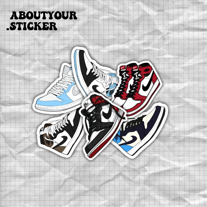 Jual STICKER PACK SEPATU AIR JORDAN Isi 6pcs | Shopee Indonesia