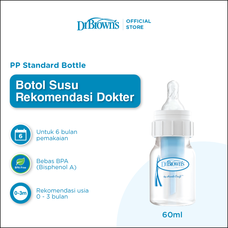 Jual [Fully Vented Bottle] Dr.Brown's 2oz / 4oz / 8oz PP Standard Baby ...