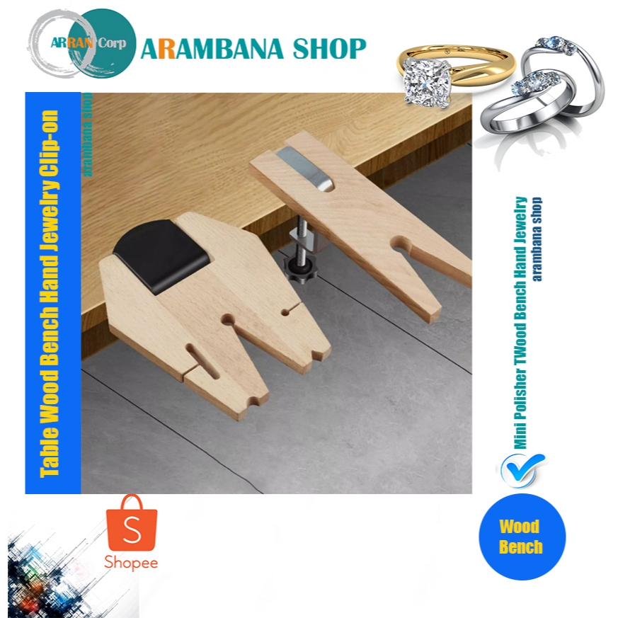 Jual wooden fixed clamp jewelry table clamp iron clamp | Shopee Indonesia