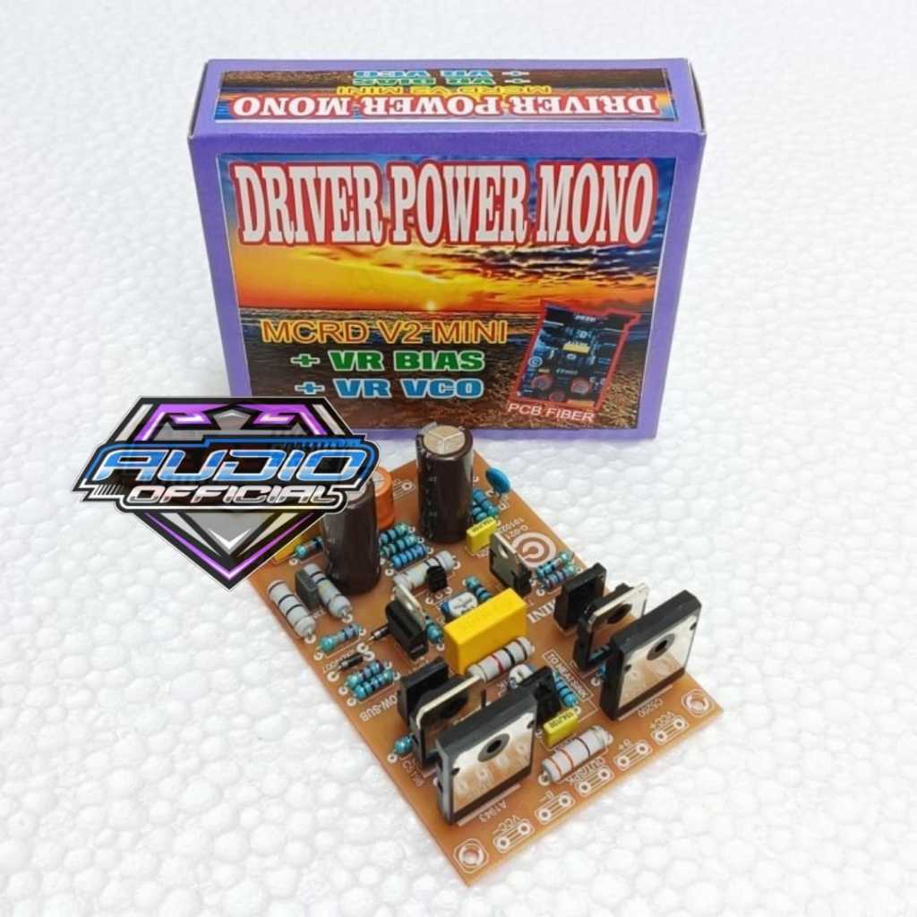 Jual Kit Driver Power Amplifier MCRD V2 Mini Low Sub PCB Fiberglass ...