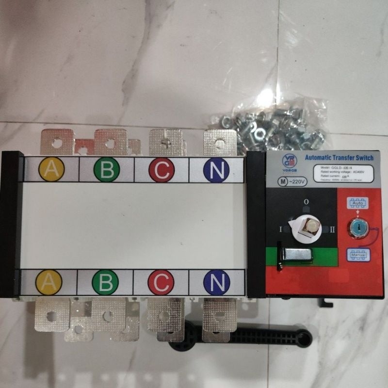 Jual COS Motorized Change Over Switch ATS Automatic Transfer switch VORGE GGLD-630/4 GARANSI 18 ...