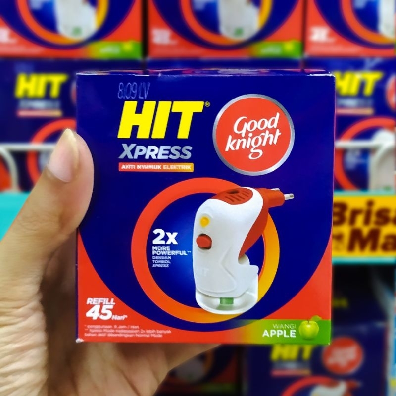 Jual HIT Good Knight Xpress Obat Nyamuk Elektrik Set + Refill Apple ...