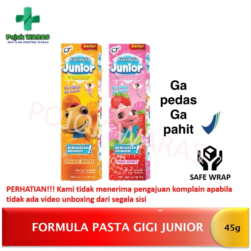 Jual FORMULA JUNIOR - PASTA GIGI ANAK ODOL ANAK STRAWBERRY JERUK ORANGE ...