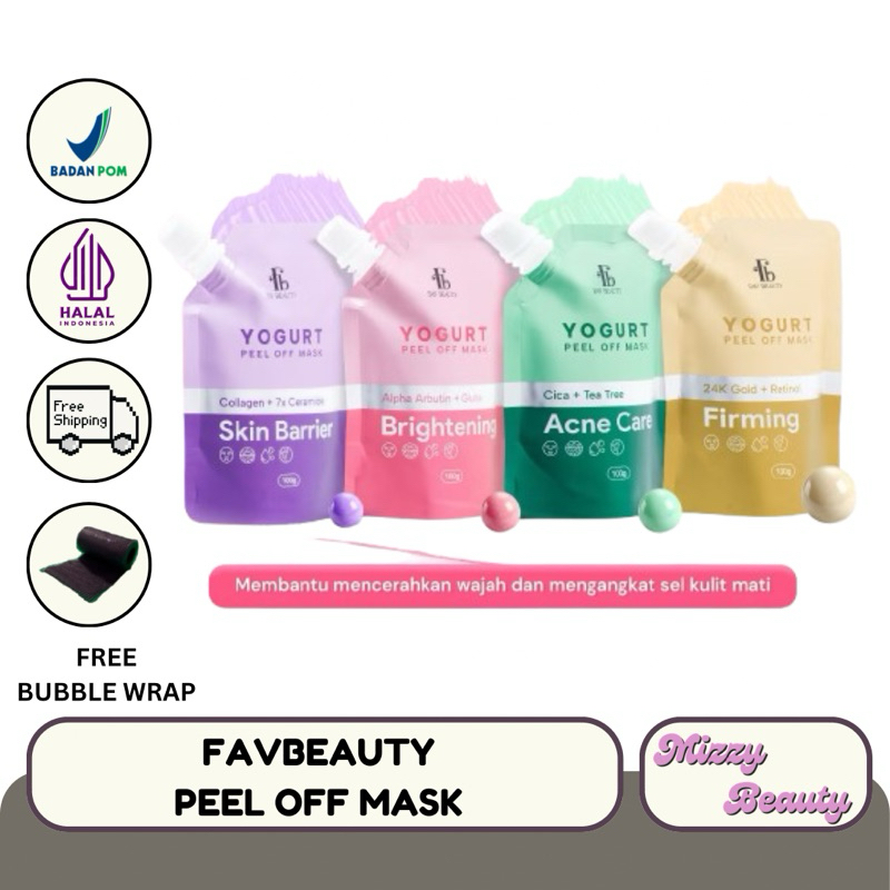 Jual FAV Beauty Yogurt Peel Off Mask | Acne Care Skin Barrier Firming ...