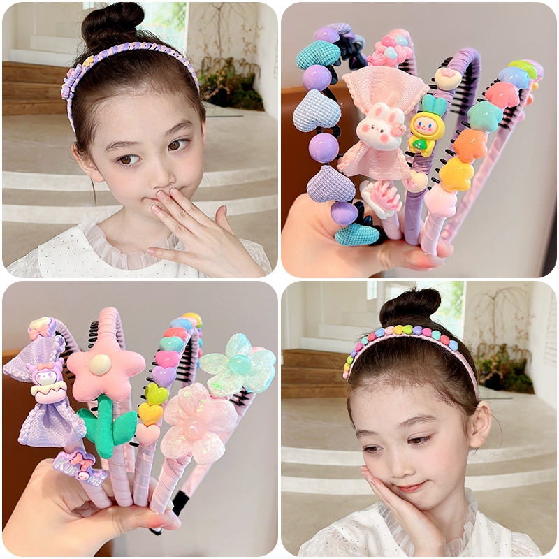 Jual ROVEDCITY Bando Anak Kartun Korea Style Bandana Kepang Bando Anak ...