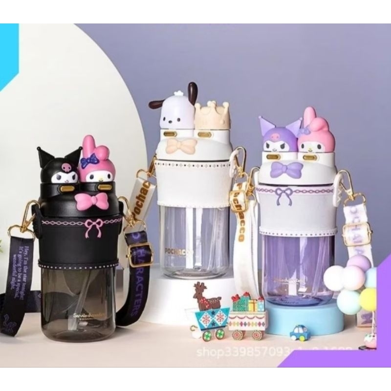Jual Botol Minum 2in1 Sanrio Kuromi Melody Premium 700ml | Shopee Indonesia