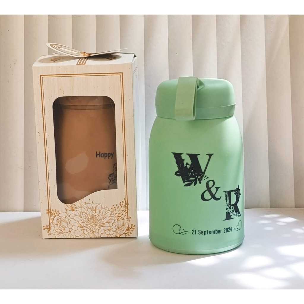 Jual SOUVENIR PERNIKAHAN BOTOL RABBIT KEMAS BOX SABLON NAMA | Shopee ...